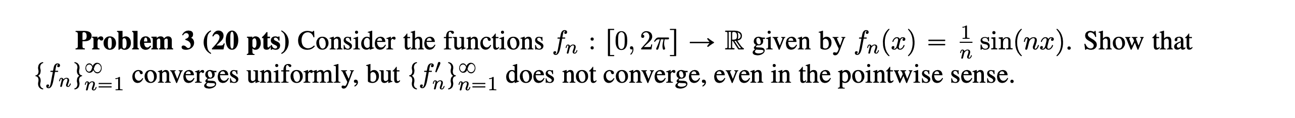 Problem 3 (20 pts) ﻿Consider the functions | Chegg.com