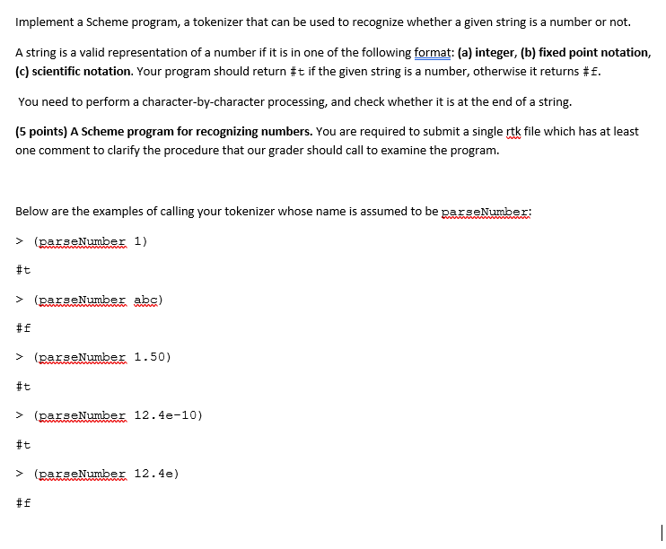 In Dr Racket Scheme Implement A Scheme Program A 