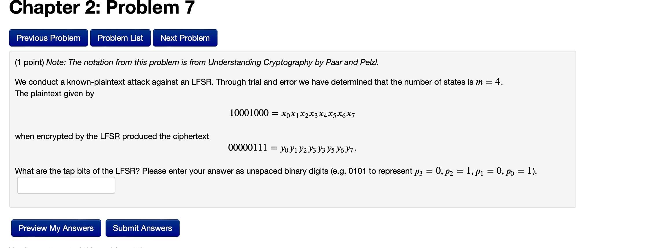 Solved (1 point) Note: The notation from this problem is | Chegg.com