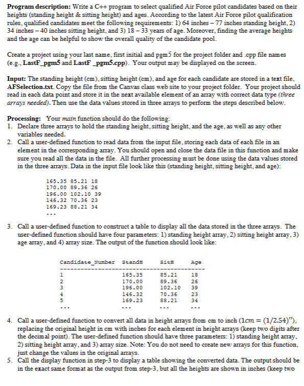 Solved Program description: Write a C++ program to select | Chegg.com