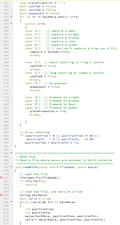 Solved This is a Chess program in C++. I need to figure out | Chegg.com
