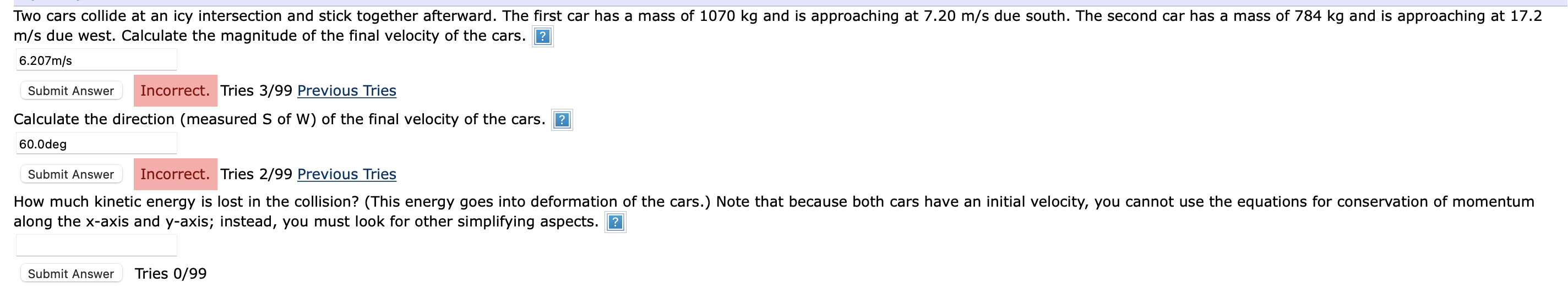 Solved m/s due west. Calculate the magnitude of the final | Chegg.com