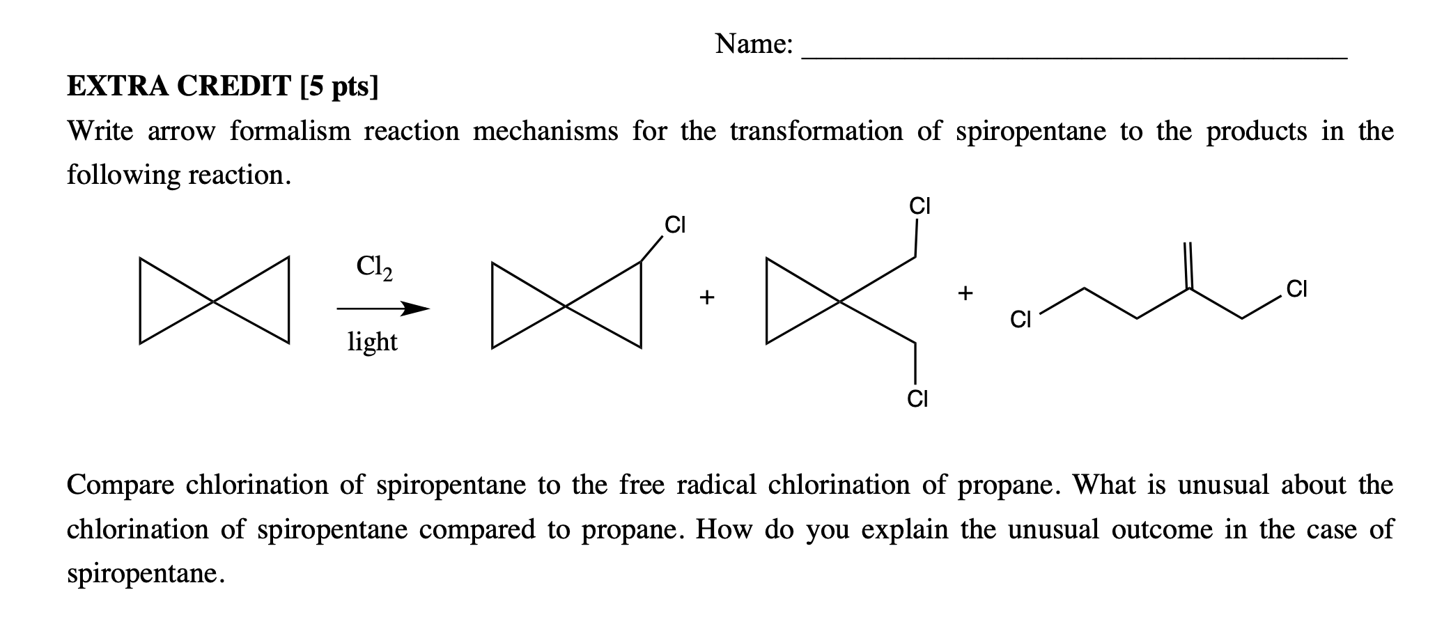 Solved EXTRA CREDIT [5 pts] Write arrow formalism reaction | Chegg.com