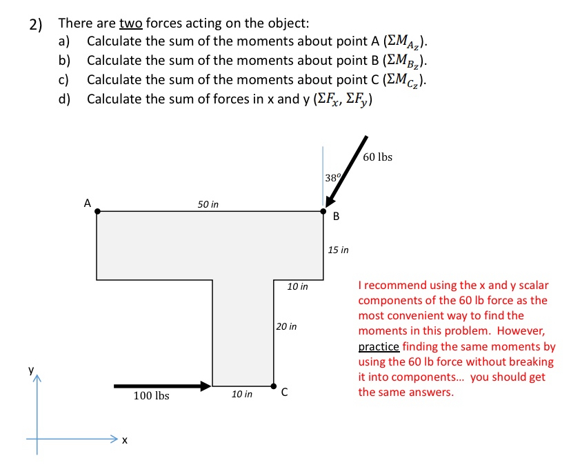 Solved There are two forces acting on the object:a) | Chegg.com