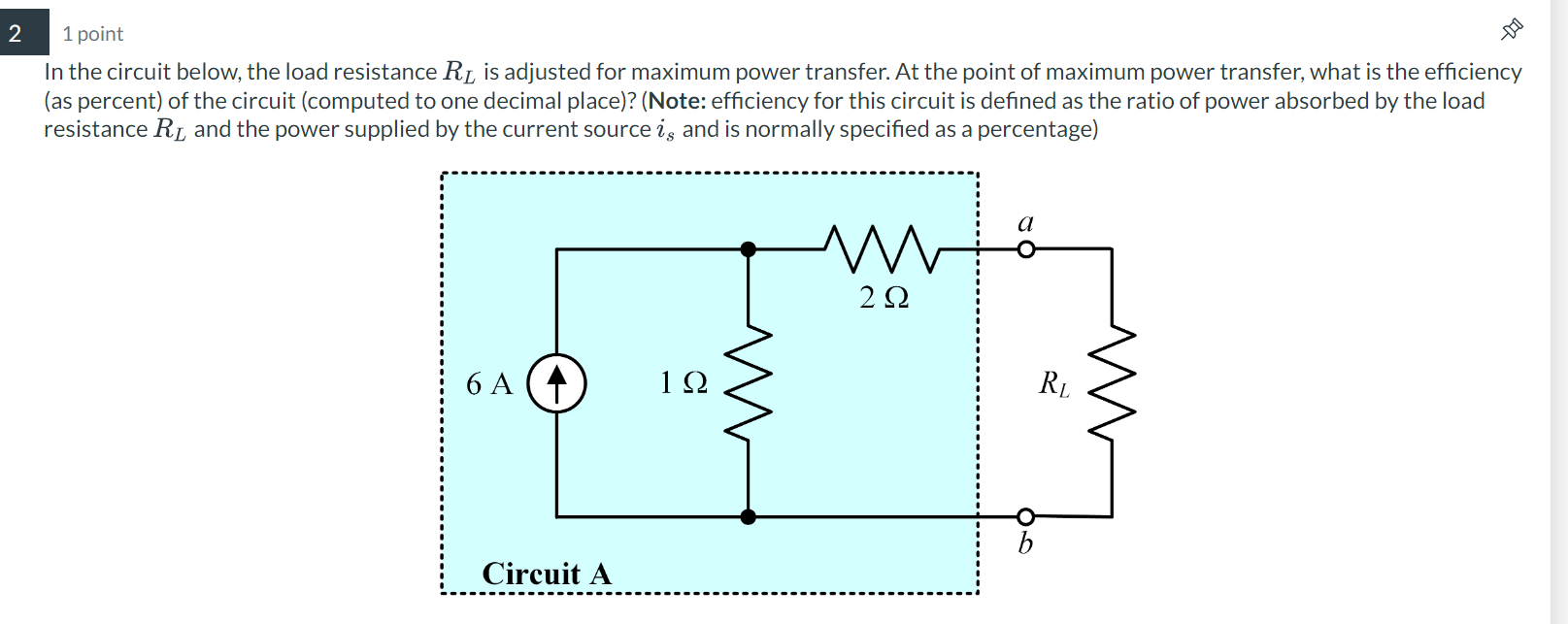 Solved In the circuit below, the load resistance RL is | Chegg.com