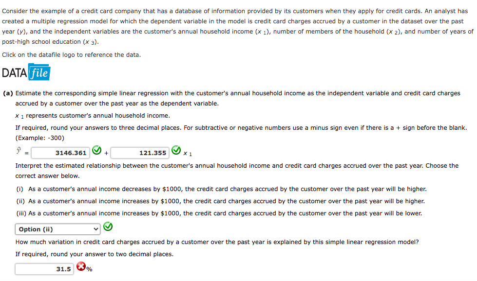 Consider the example of a credit card company that | Chegg.com