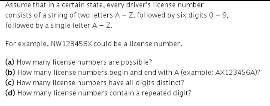 Solved Assume that in a certain state, every driver's | Chegg.com
