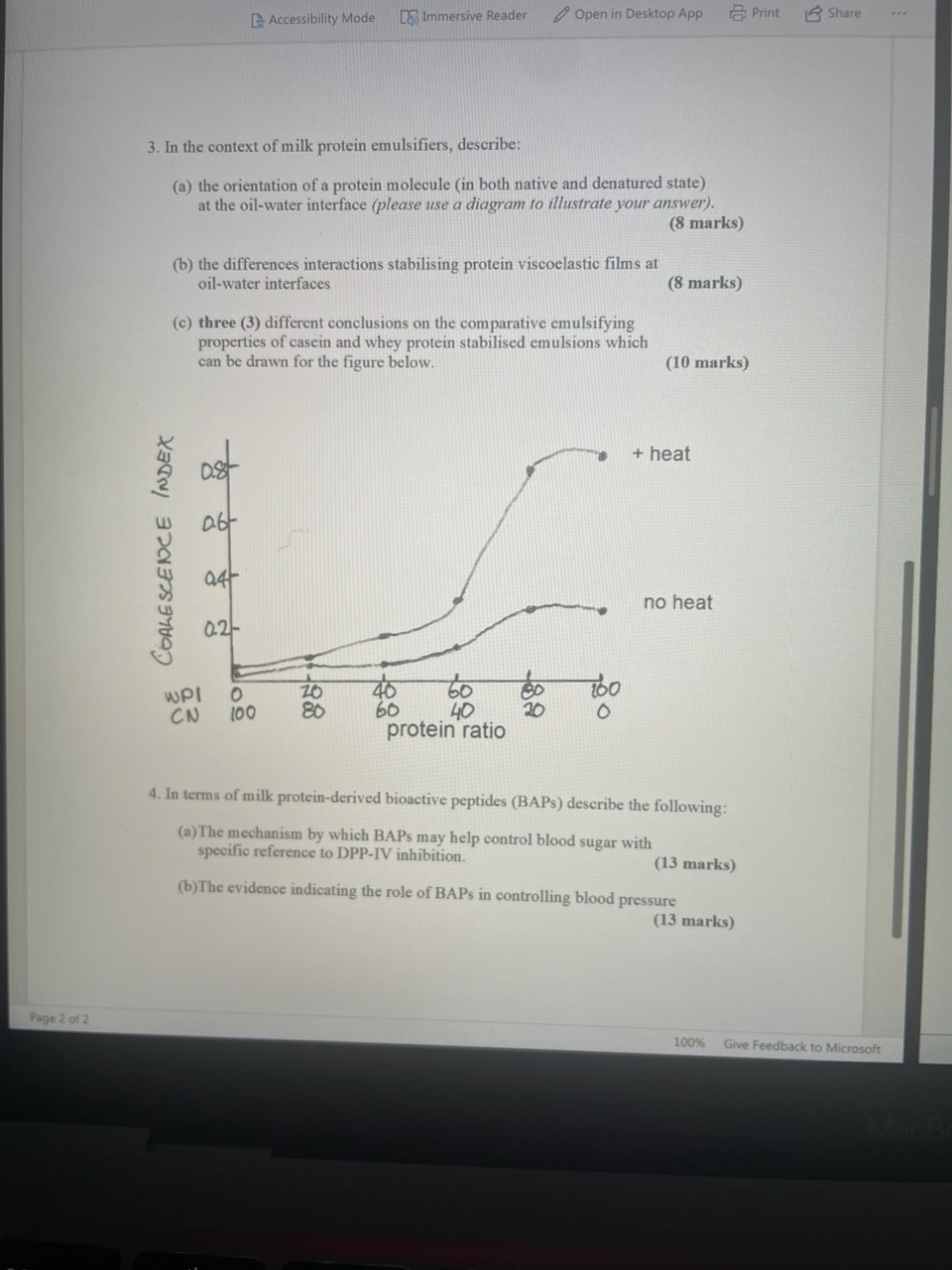 Solved 3. In the context of milk protein emulsifiers, | Chegg.com