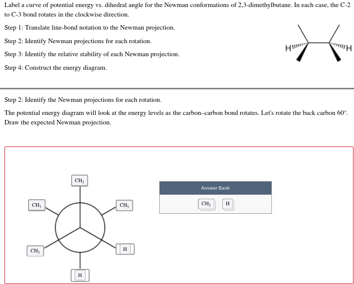 Solved Label a curve of potential energy vs. dihedral angle | Chegg.com