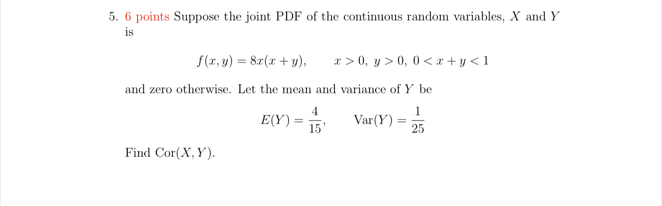 Solved 4. 3 points The pdf of the random variable X is | Chegg.com