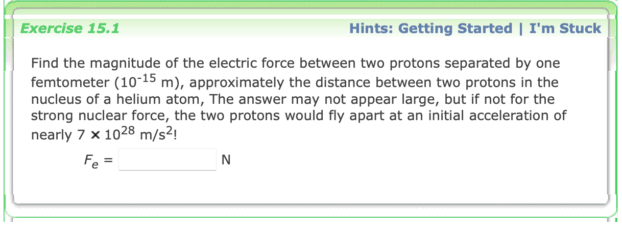 Solved Find The Magnitude Of The Electric Force Between Two