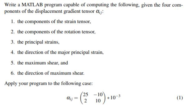 Solved It is not necessary to write MATLAB code. I only | Chegg.com