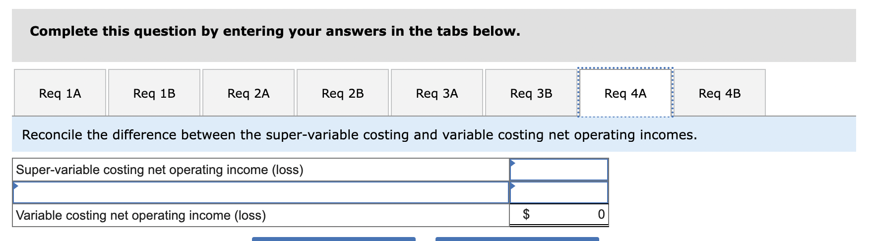 Solved Problem 6A-5 (Algo) Super-Variable Costing, Variable | Chegg.com