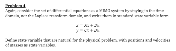 Solved Problems ui uz ki ka m mz 42 (Multi-Input, | Chegg.com