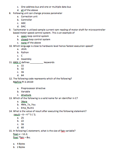 Solved 1. Ohm's law of to calculate power is b. PIR 2. Three | Chegg.com