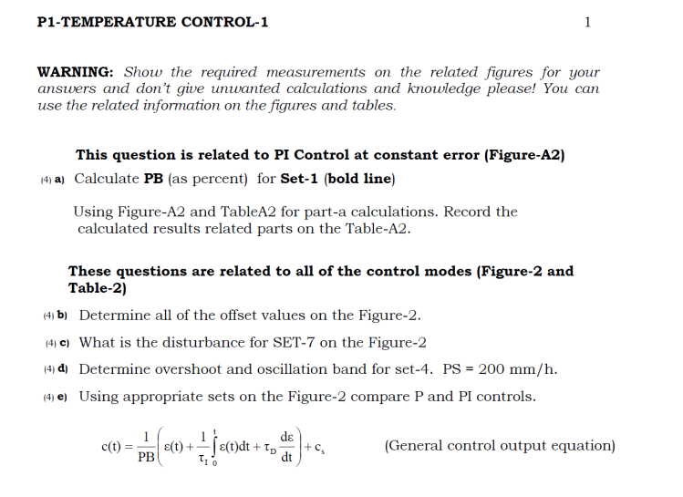 Solved P1-TEMPERATURE CONTROL-1 1 WARNING: Show the required | Chegg.com