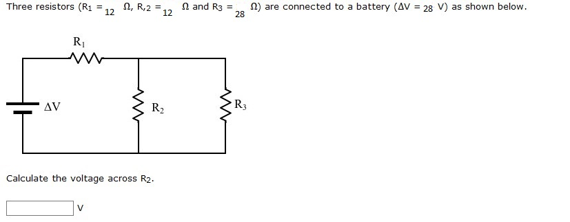 Solved Three resistors (R1 = 122, R2 = 12 1 and R3 = 1) are | Chegg.com