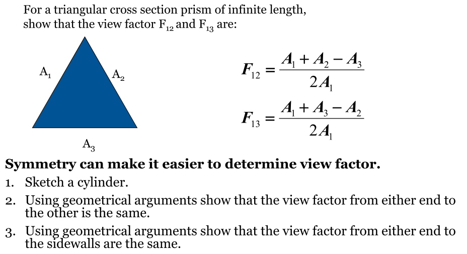 Solved Simple view factors, thermodynamics. Please help me | Chegg.com