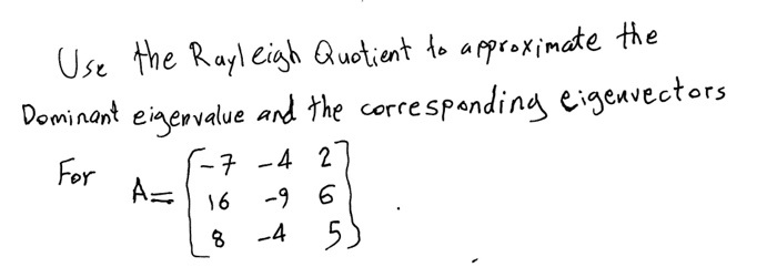 Solved How this problem can be solved with the initial Eigen | Chegg.com