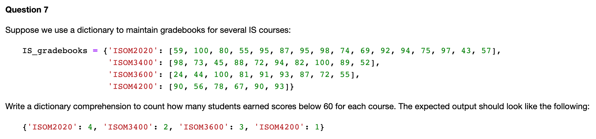 Solved Question 7 Suppose we use a dictionary to maintain | Chegg.com