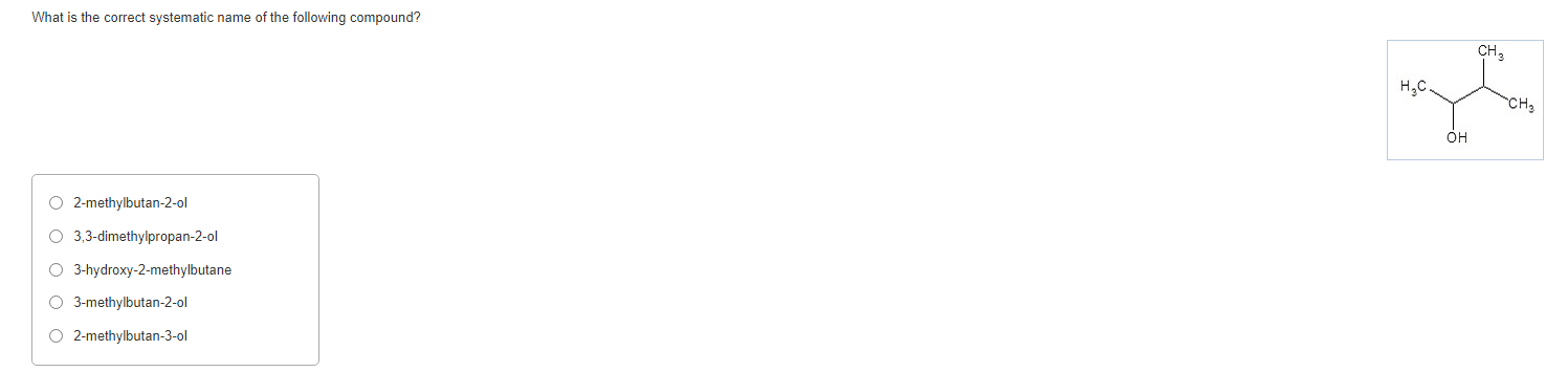 Solved What is the correct systematic name of the following | Chegg.com