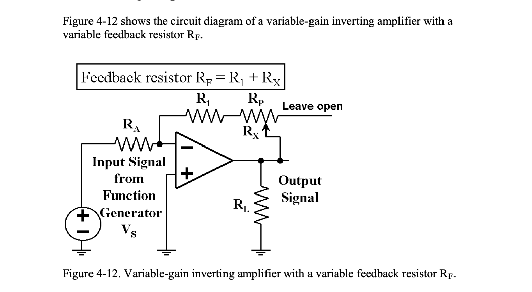 Solved Problem 2, Part 3 For the variable gain, inverting | Chegg.com Solved Problem 2, Part 3 For the variable gain, inverting | Chegg.com