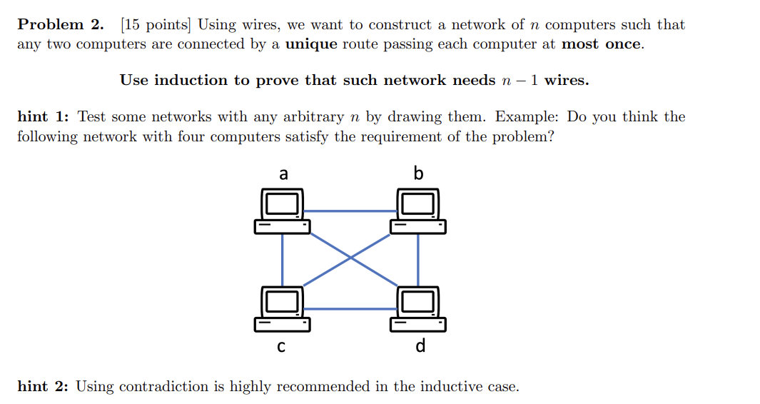 Solved Problem 2. (15 points] Using wires, we want to | Chegg.com