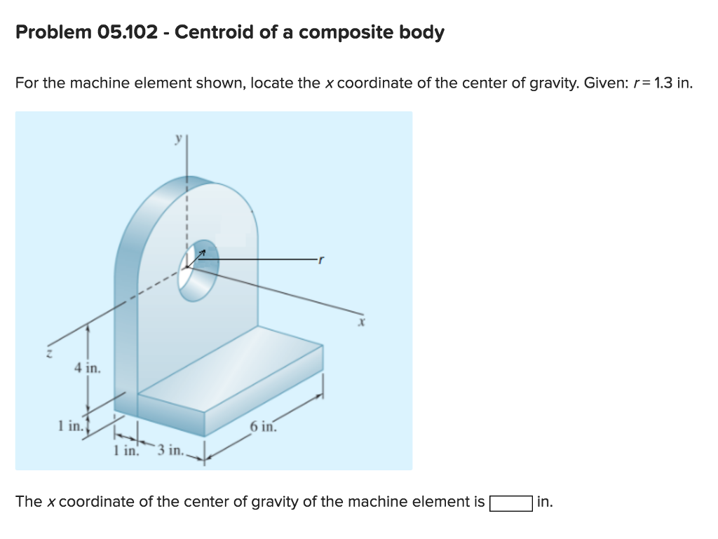 Solved Problem 05.035 - Area centroid Determine the centroid | Chegg.com