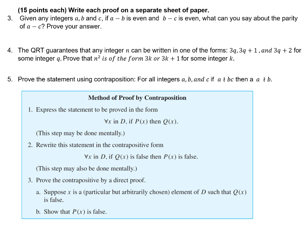 Solved Discrete math question! Please write a proof for | Chegg.com