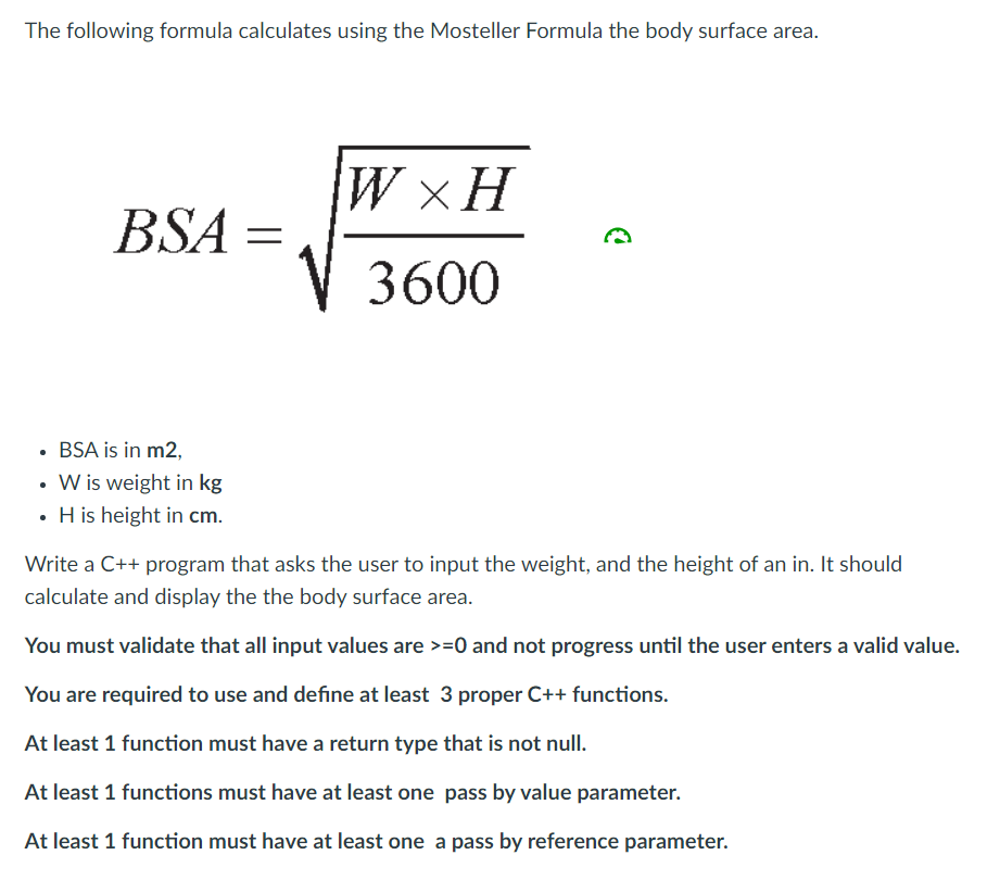 Solved The following formula calculates using the Mosteller | Chegg.com