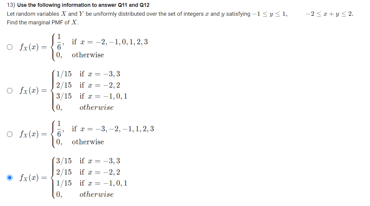 Solved Use the following information to answer Q11 ﻿and | Chegg.com