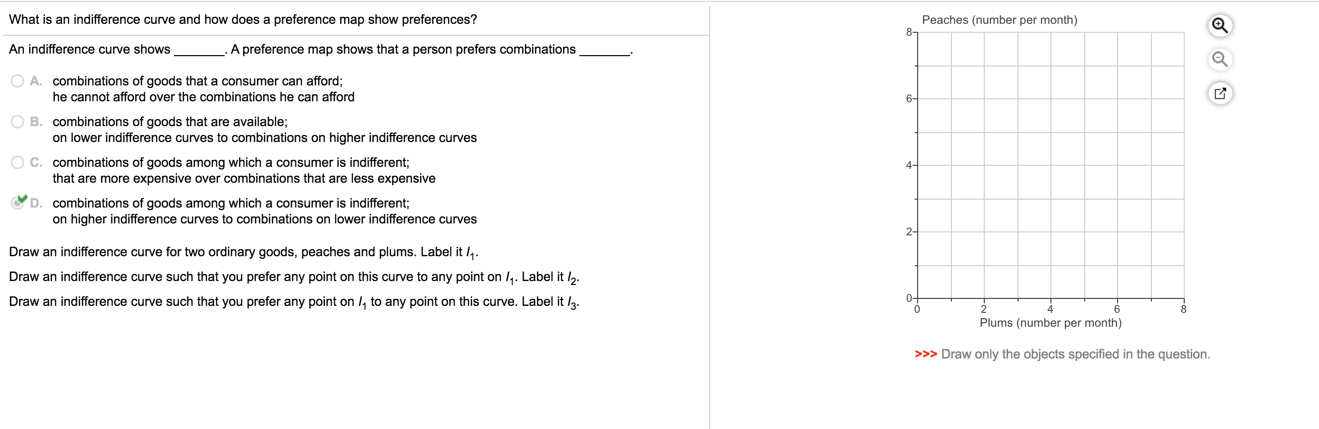 Solved What is an indifference curve and how does a | Chegg.com