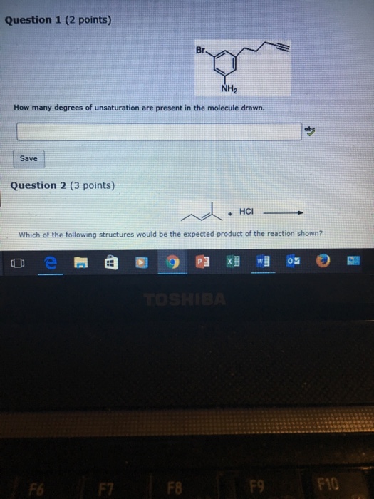 Solved How many degrees of unsaturation are present in the | Chegg.com
