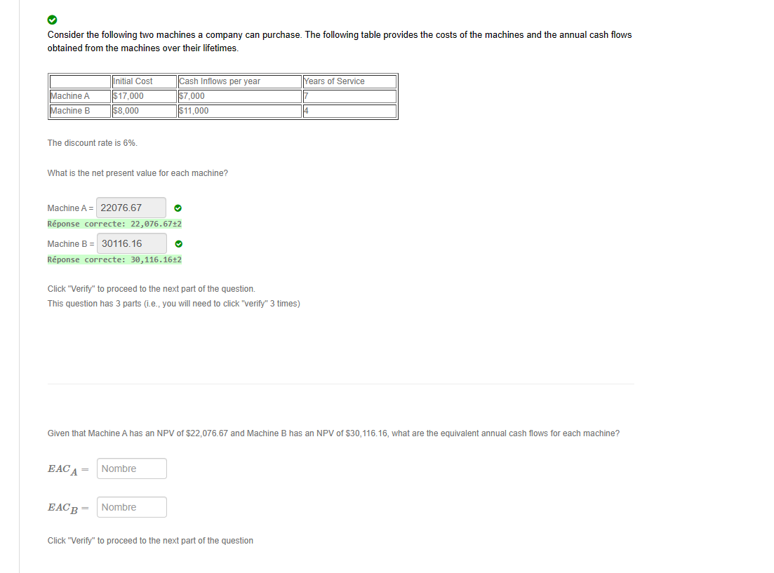 Solved Consider the following two machines a company can | Chegg.com