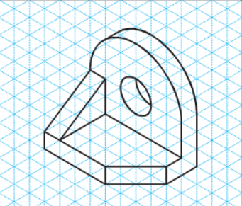 Solved Draw multiview drawing of this isometric image | Chegg.com