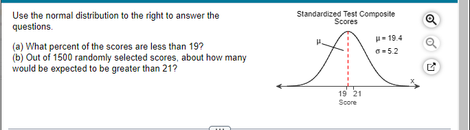 Solved Use the normal distribution to the right to answer | Chegg.com