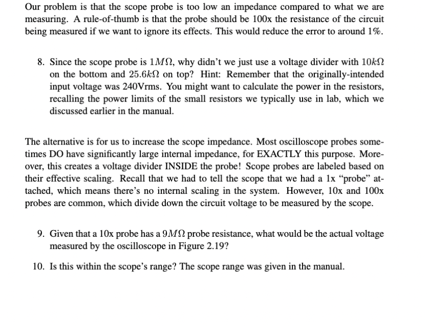 Solved Now we'll look at our problem with the scope | Chegg.com