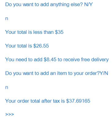 Solved You've been asked to write a Python program for “ON | Chegg.com