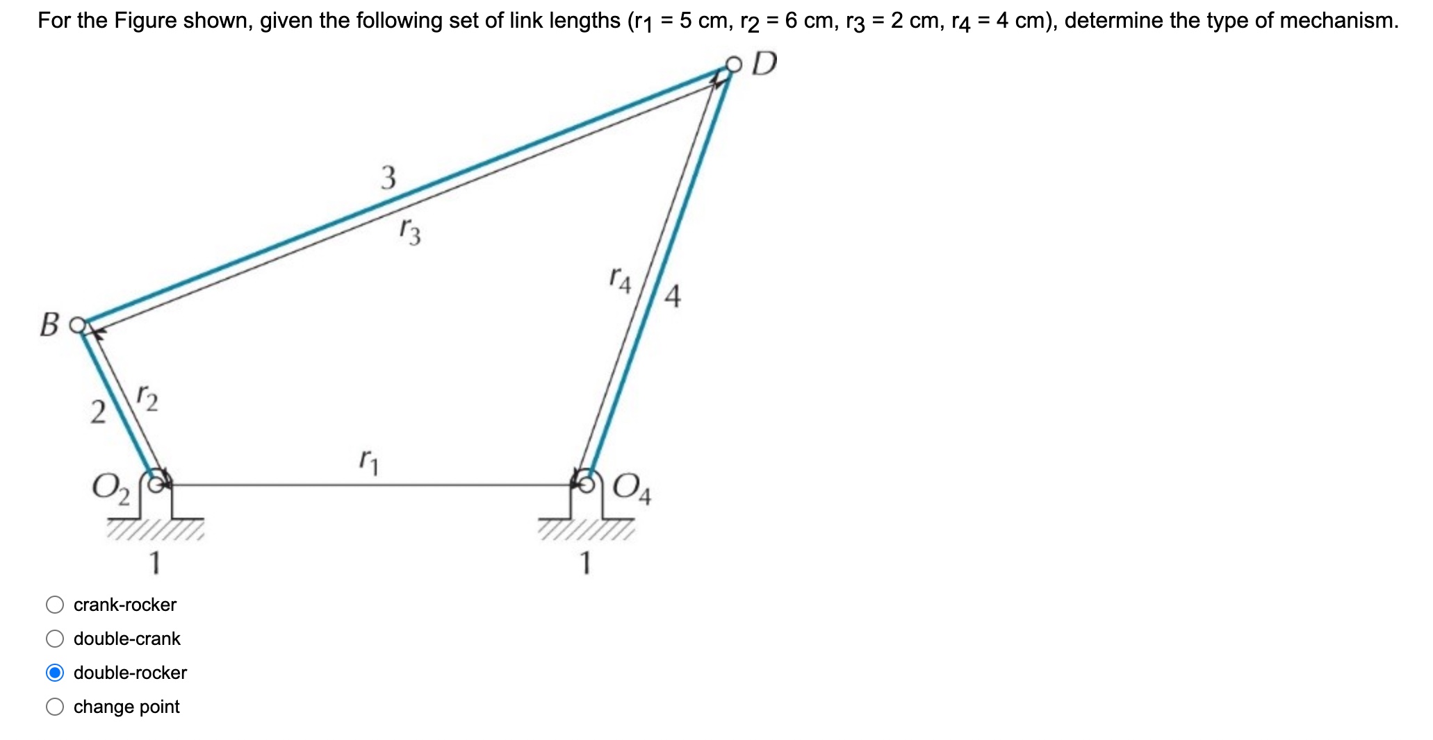 Solved For the Figure shown, given the following set of link | Chegg.com