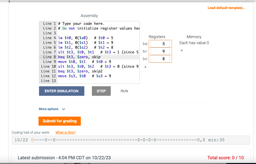 Solved Write a program that stores the maximum of three | Chegg.com