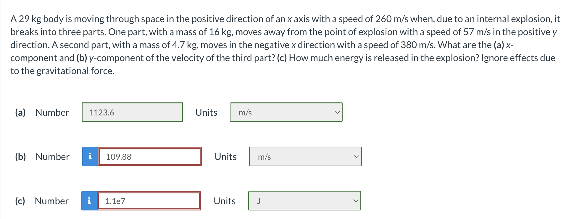 Solved direction. A second part, with a mass of 4.7 ﻿kg , | Chegg.com