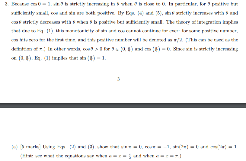Solved sin' = cos; cos' = - sin; sin(0) cos(0) = = 0; 1; | Chegg.com
