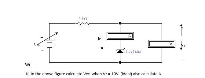 Solved Calculate Vcc given the voltage across the resistor | Chegg.com