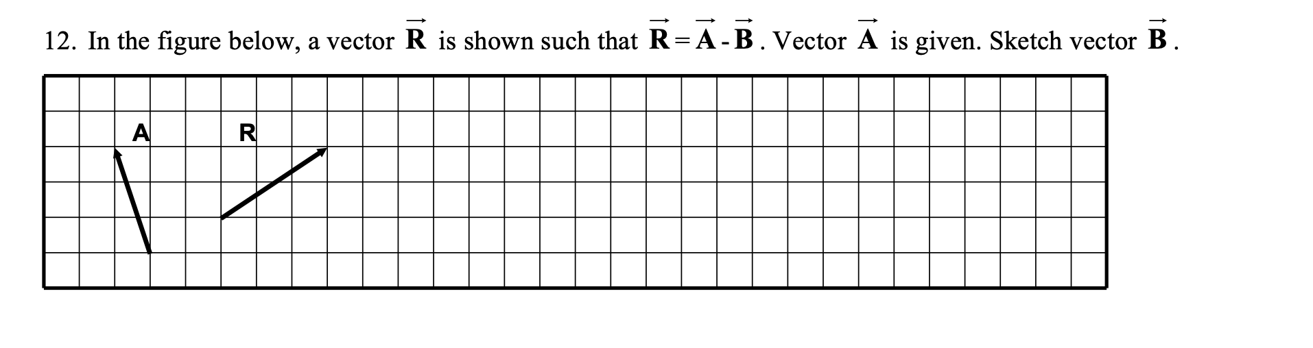 Solved 12. In the figure below, a vector R is shown such | Chegg.com