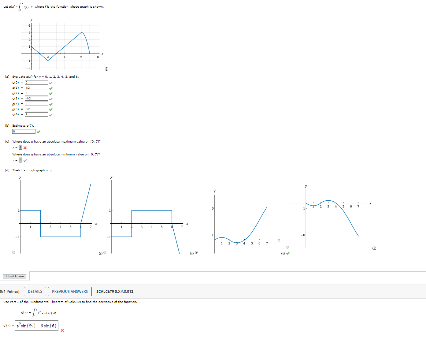 Solved Use Part 1 ﻿of the Fundamental Theorem of Calculus to | Chegg.com
