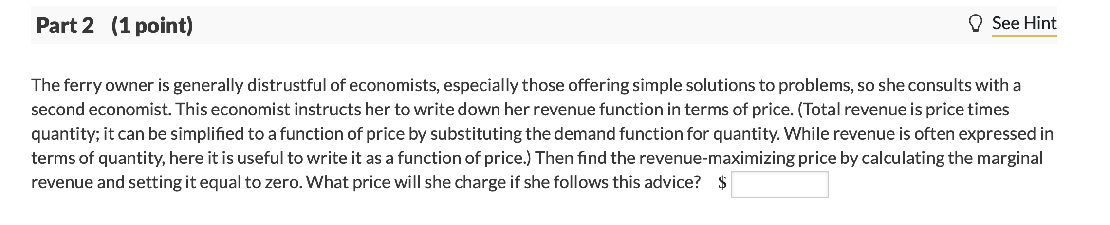 Solved 8 Question ( 2 points) e See page 285 A unique island | Chegg.com