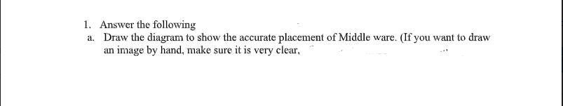 Solved 1. Answer the following a. Draw the diagram to show | Chegg.com