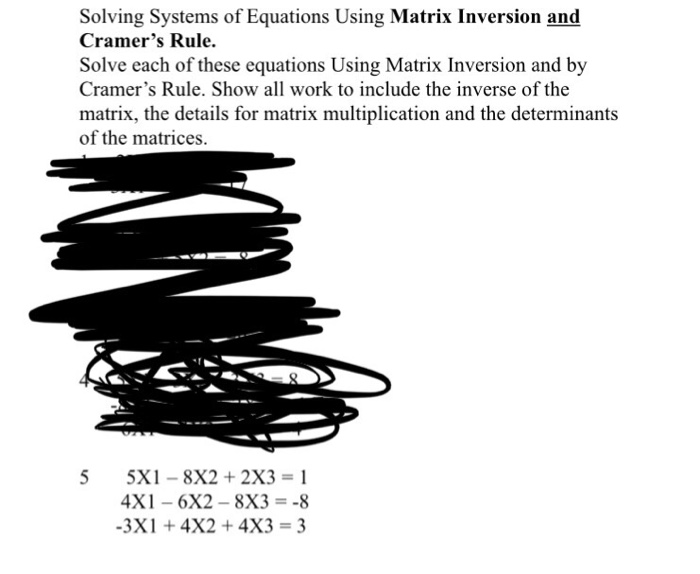 Solving Systems Of Equations Using Inverse Matrices 3 8 - Tessshebaylo