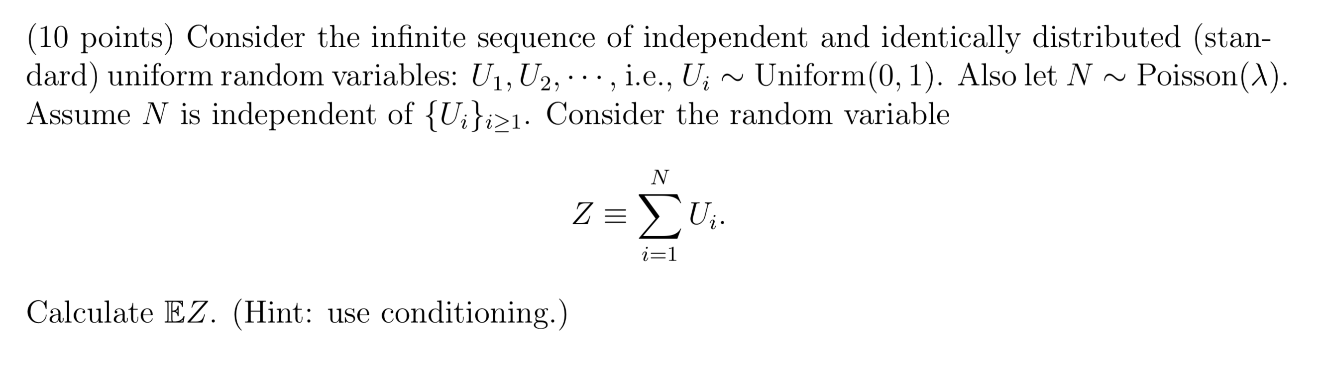 Solved (10 points) Consider the infinite sequence of | Chegg.com