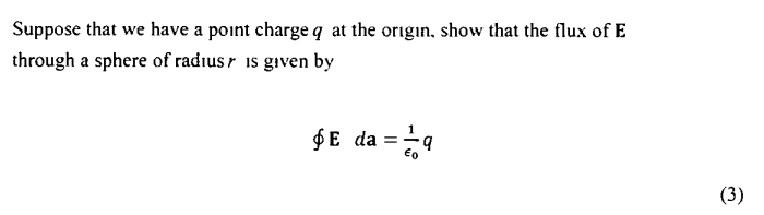 Solved Suppose that we have a point charge q at the origin. | Chegg.com